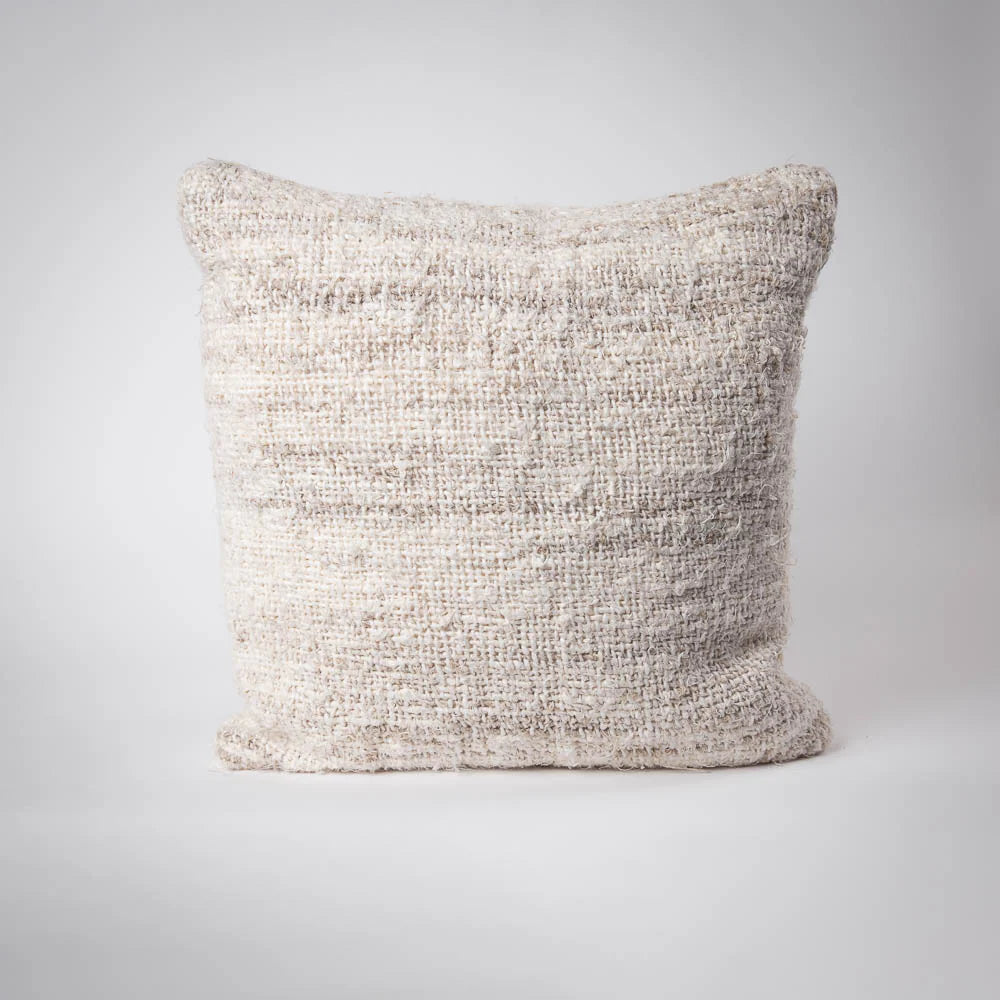 Wabi Cushion - 100% Recycled Linen Ivory
